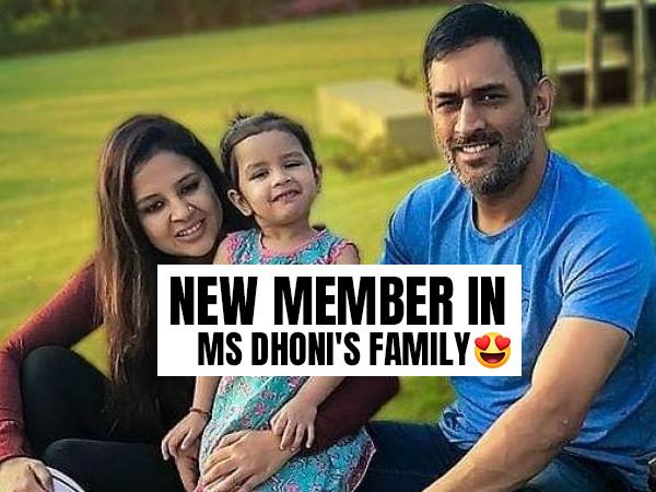 MS Dhoni’s wife shares picture of a new family member, picture surfaces