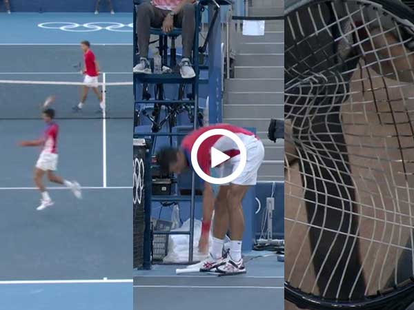 Tokyo Olympics 2020: Novak Djokovic breaks racquet | Breaks his racket ...