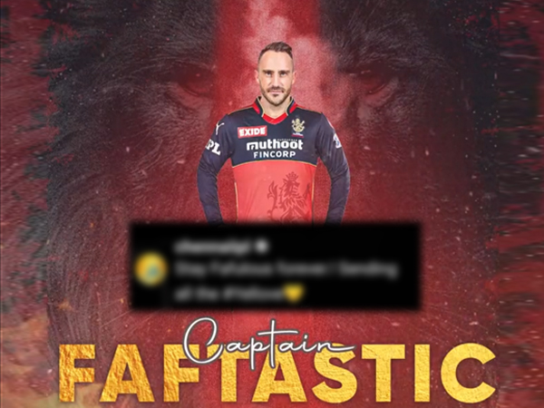 "Stay Fafulous forever" - CSK leaves an emotional comment during Insta ...