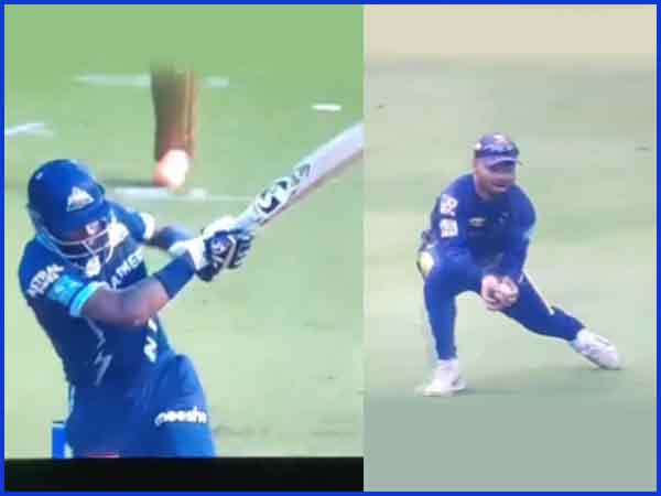 WATCH: Rinku Singh takes stunning catch to dismiss Hardik Pandya in ongoing KKR vs GT match
