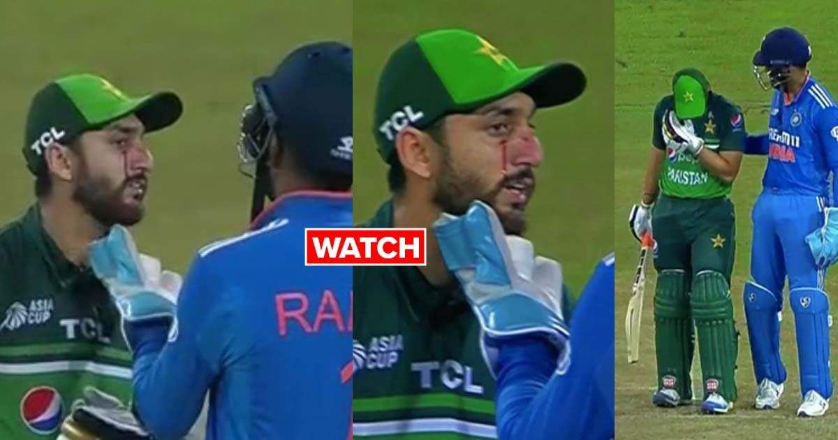 WATCH: Pakistan's Salman Agha gets hit on face while attempting sweep ...