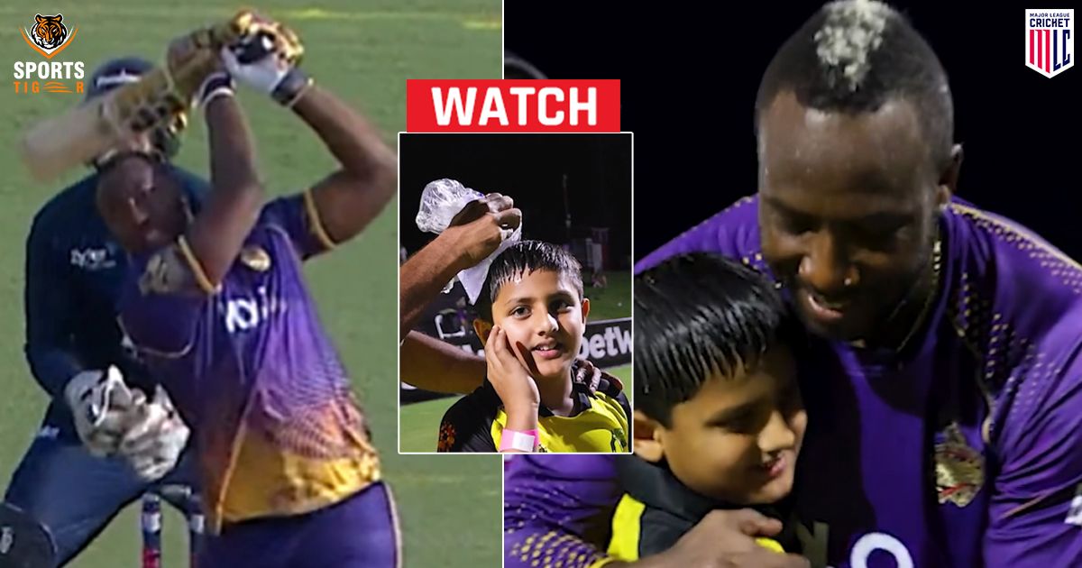 WATCH: Andre Russell checks on young fan sustaining head injury from ...