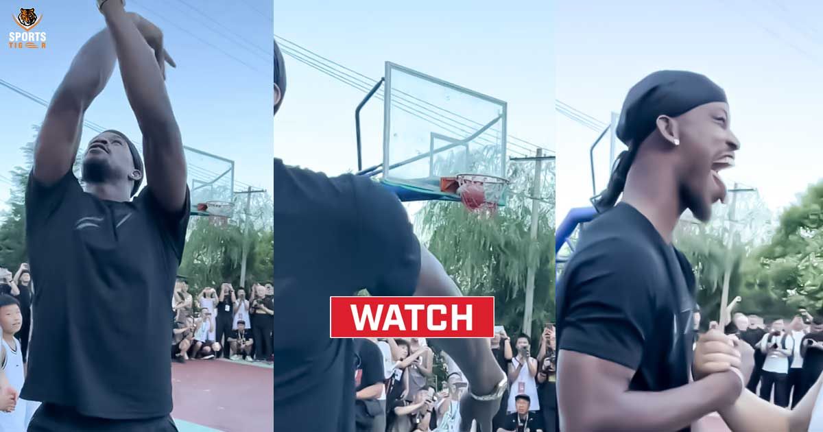 WATCH: Miami Heat forward Jimmy Butler shoots no-look basket in China