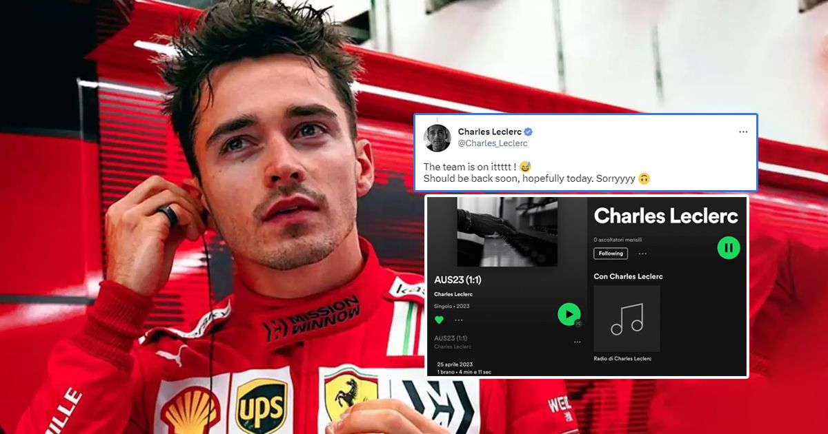 Charles Leclerc apology | Charles Leclerc song AUS23 1:1 | Spotify take ...