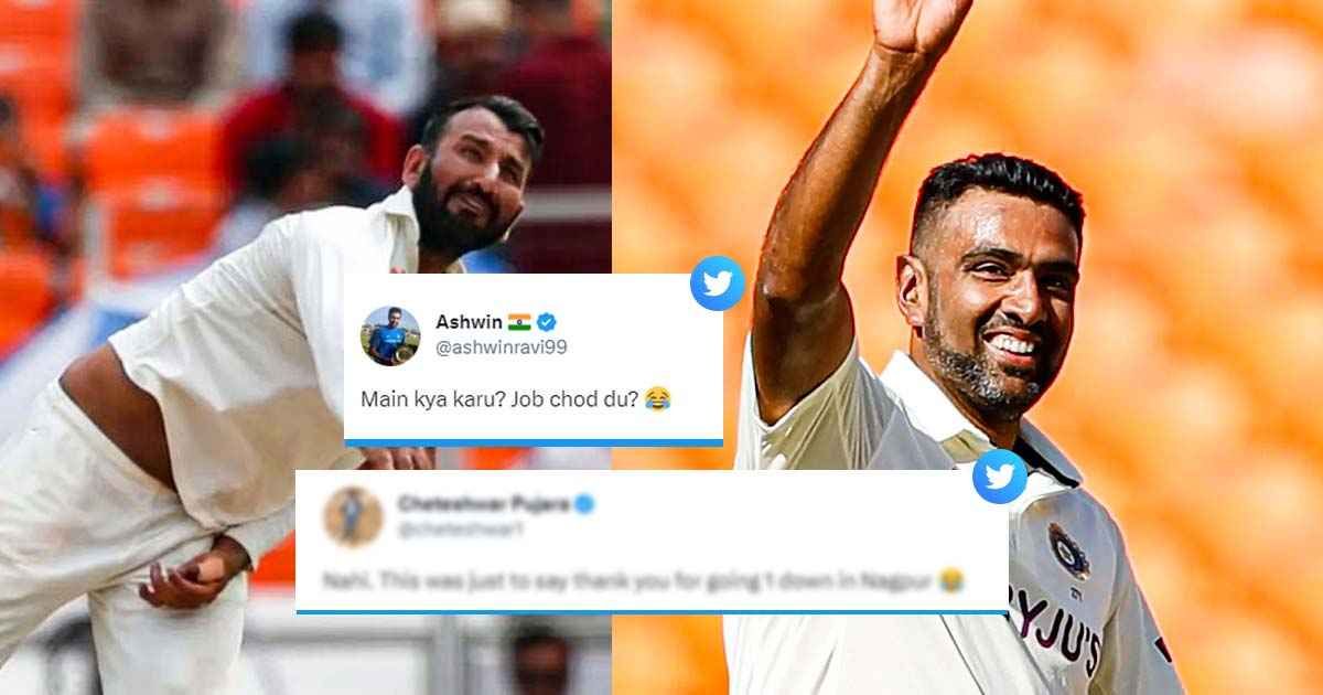 Ashwin and Pujara Twitter banter