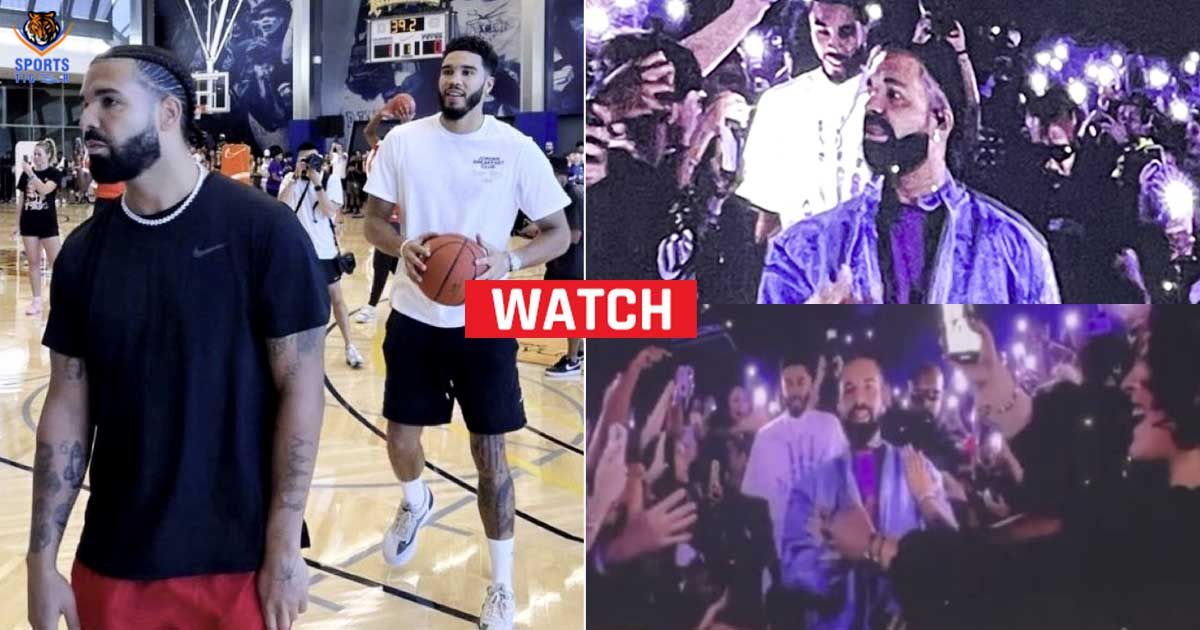 WATCH: Celtics’ Jayson Tatum makes appearance at Drake’s Boston concert