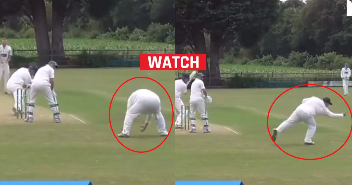 WATCH: Fielder drops dolly catch then takes single-handed dive on next ...