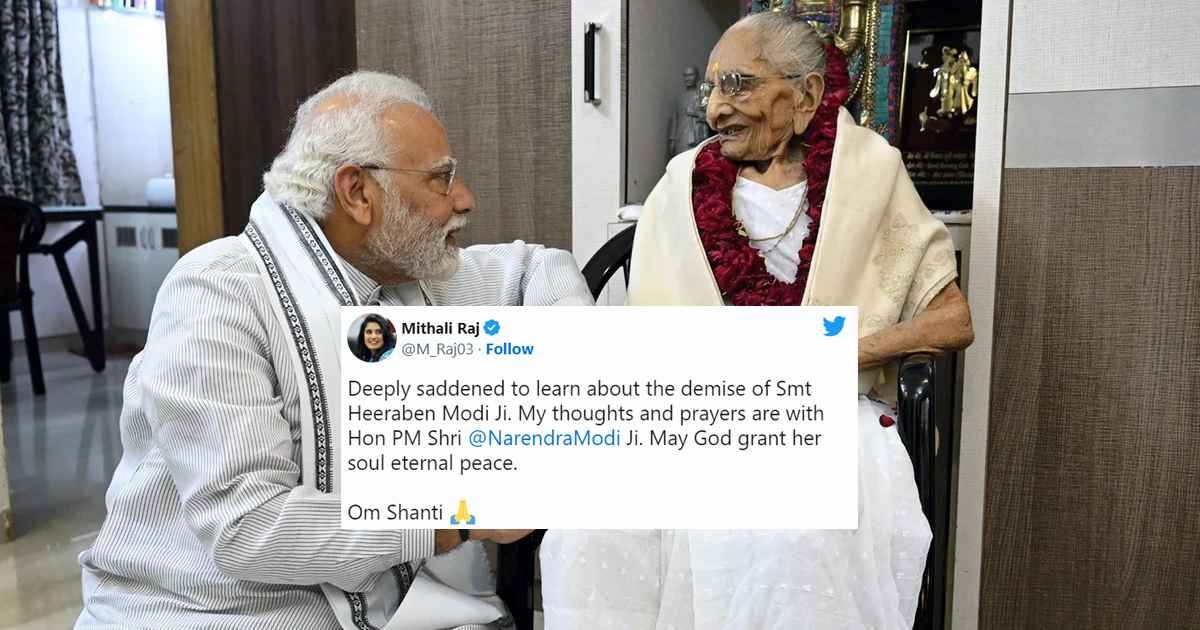 Indian cricketers pay tribute to PM Narendra Modi’s mother Heeraben Modi
