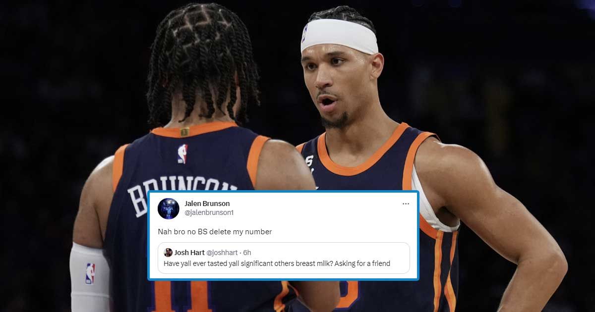Josh Hart 'breast milk' tweet | Jalen Brunson unfollows Josh Hart