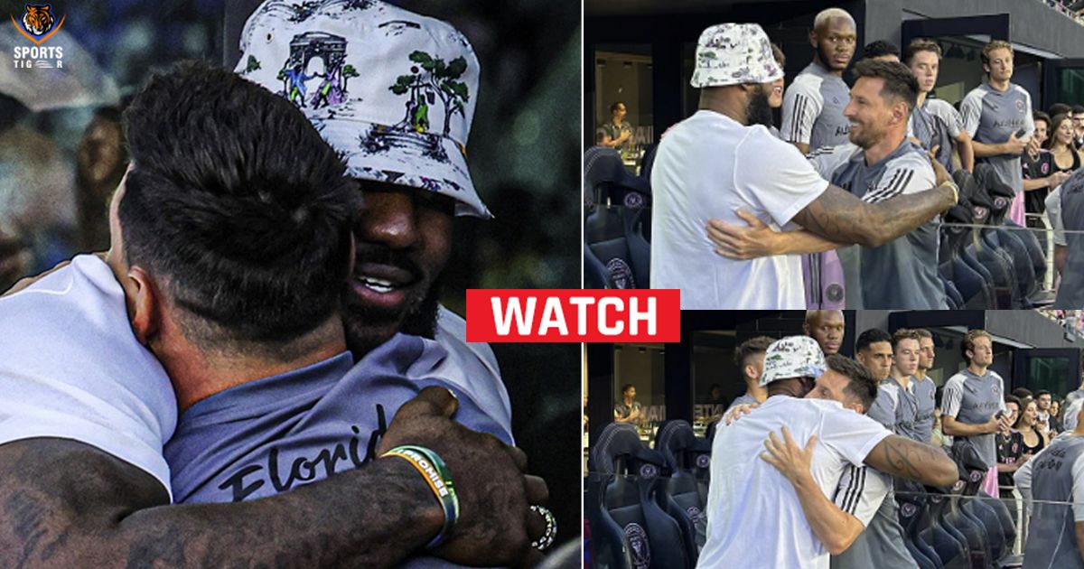 WATCH: LeBron James and Lionel Messi embrace each other at latter’s ...