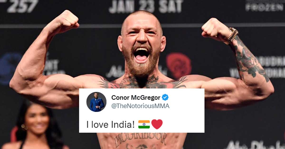I love India: Former UFC champion Conor McGregor reacts after a fan ...