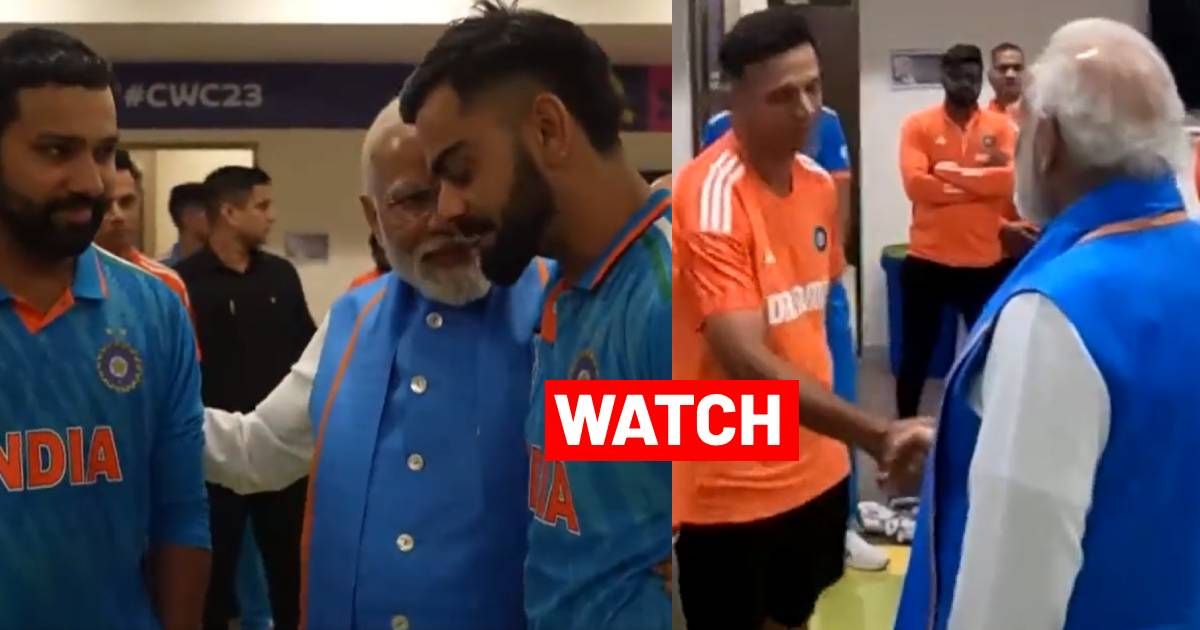 WATCH: PM Narendra Modi encourages Rohit, Virat, Shami and Team India ...