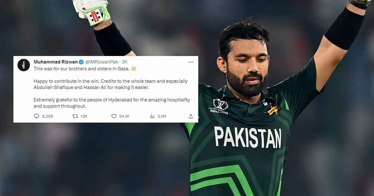 ODI World Cup 2023: Muhammad Rizwan dedicates win over Sri Lanka to ...