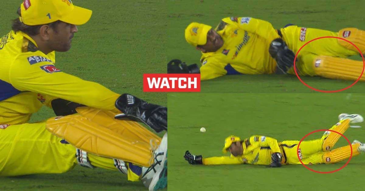 WATCH: MS Dhoni gets injured while trying to stop boundary in the ...