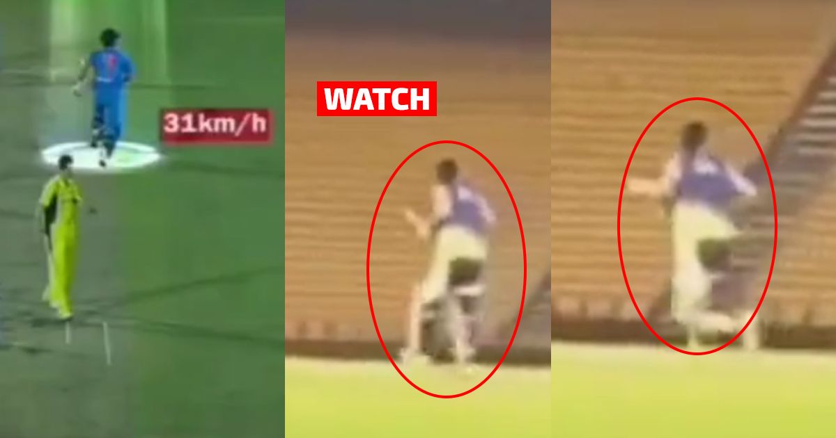 MS Dhoni struggling to run between wickets in practice session