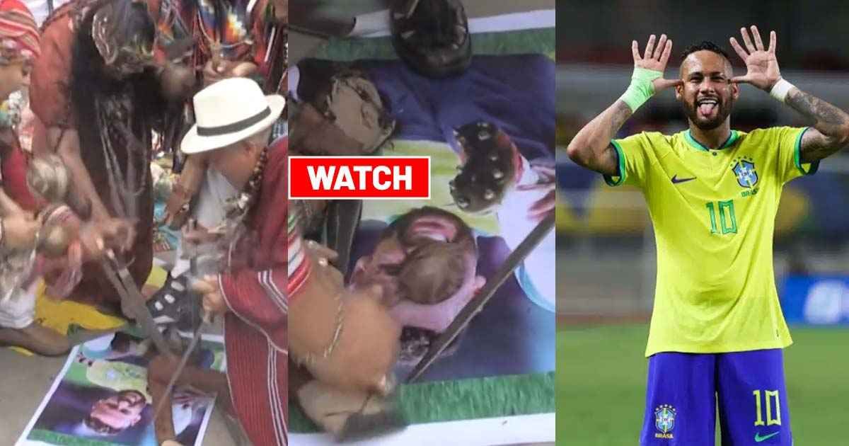 Video of Peru fans using black magic On Brazil’s Neymar