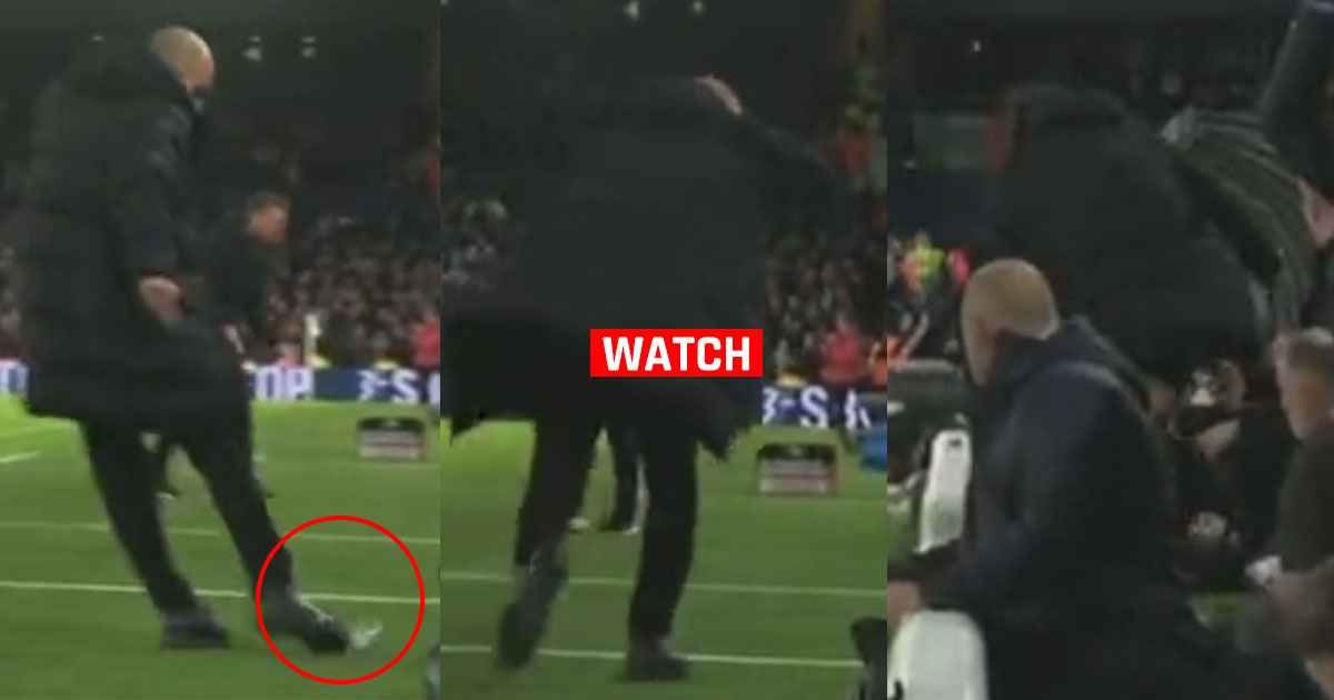 Pep Guardiola Injured Staff Member | Pep Guardiola Kicks Bottle | Pep ...