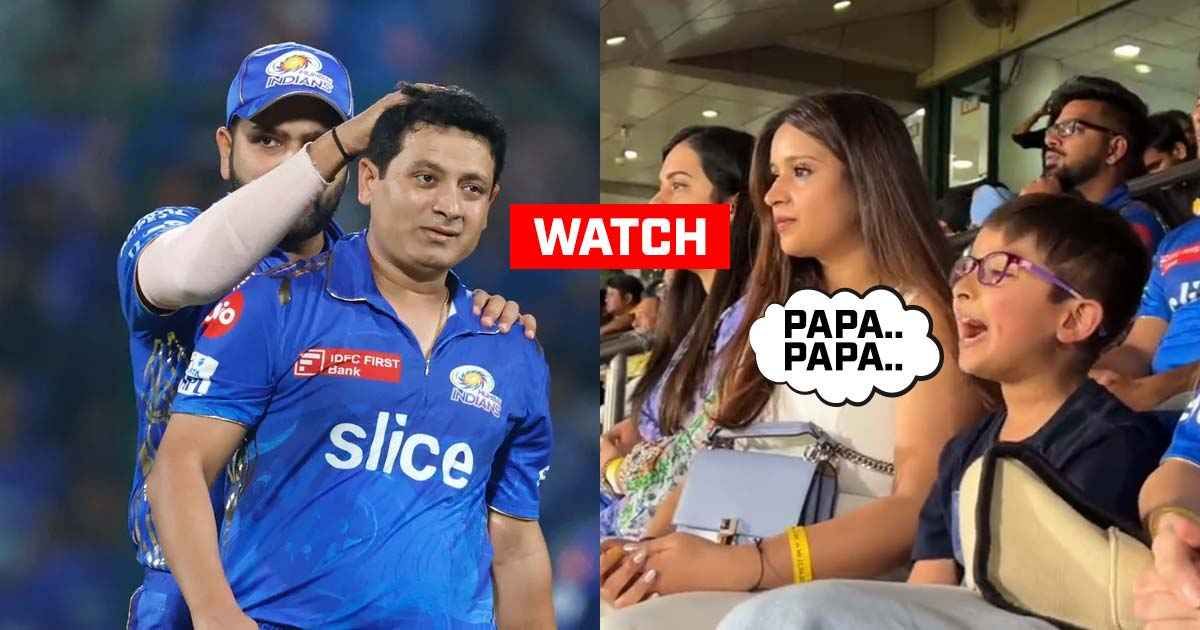 IPL 2023, MI vs DC: Piyush Chawla Son cheers for him from stands