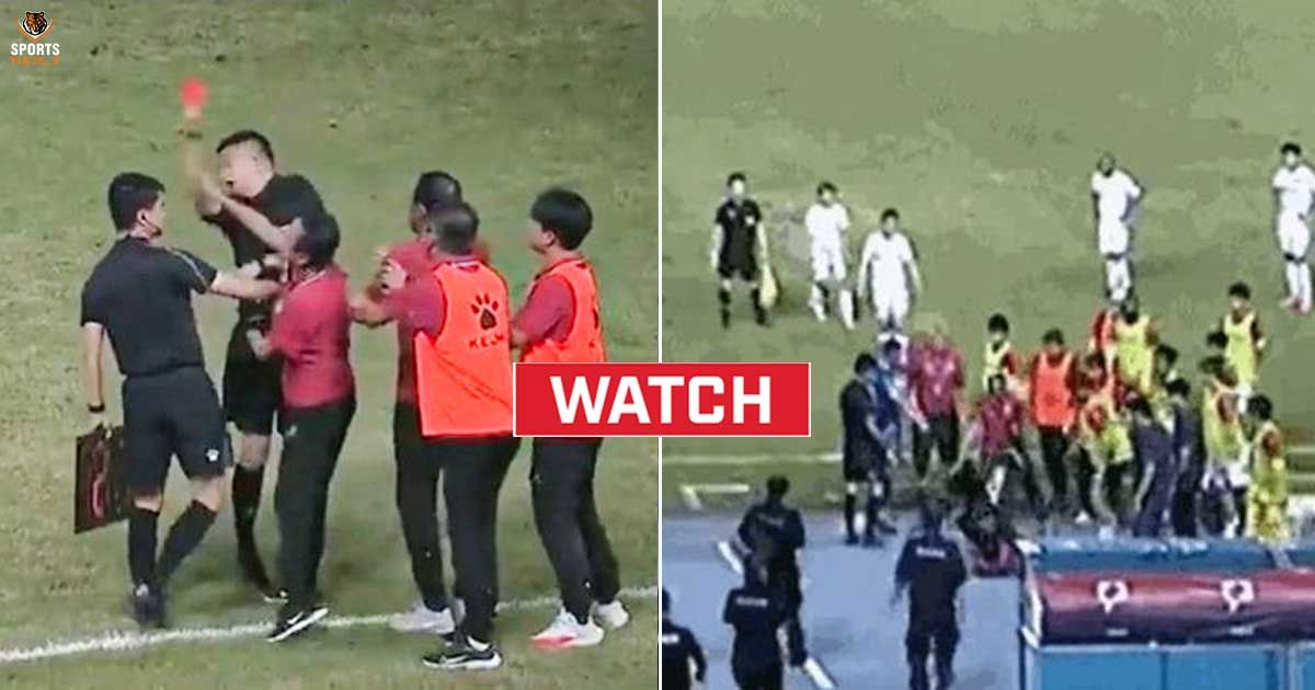 Liaoning coach slapped referee | China League One referee slapped ...