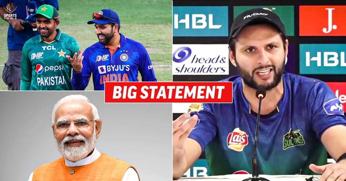 I will request Modi sahab to let cricket happen between both countries ...