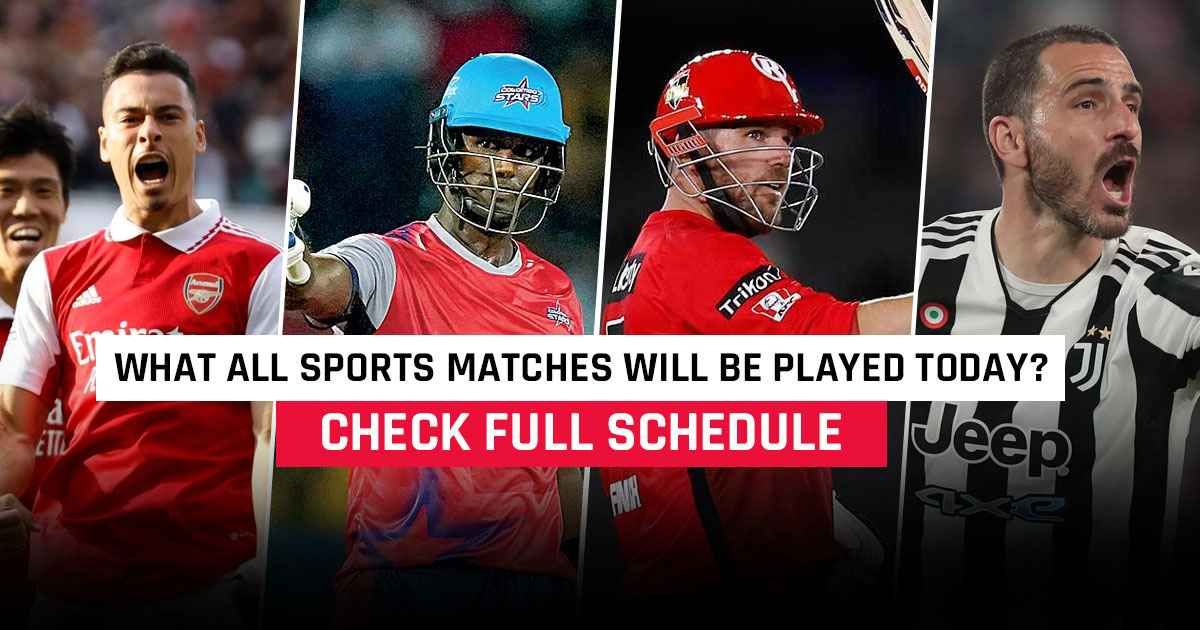 What all sports matches will be played today?- Check Full Schedule