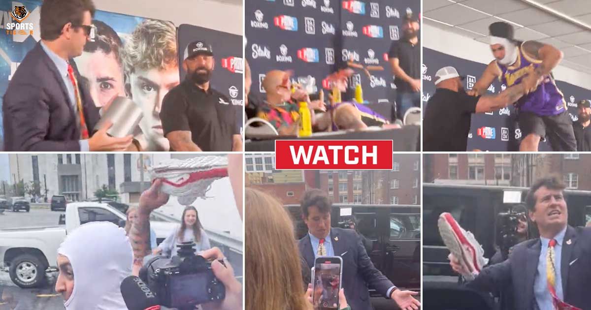 Alex Stein throws sausages Mo Deen | Alex Stein threw hotdogs Mo Deen ...