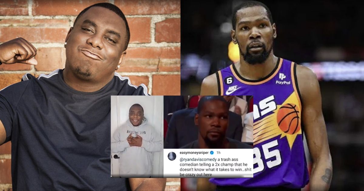 Playing defense takes heart: Comedian Ryan Davis roasts Kevin Durant ...