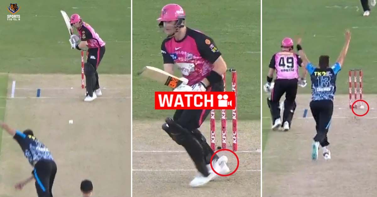 WATCH: Steve Smith survives as bails don’t fall off even after ball ...