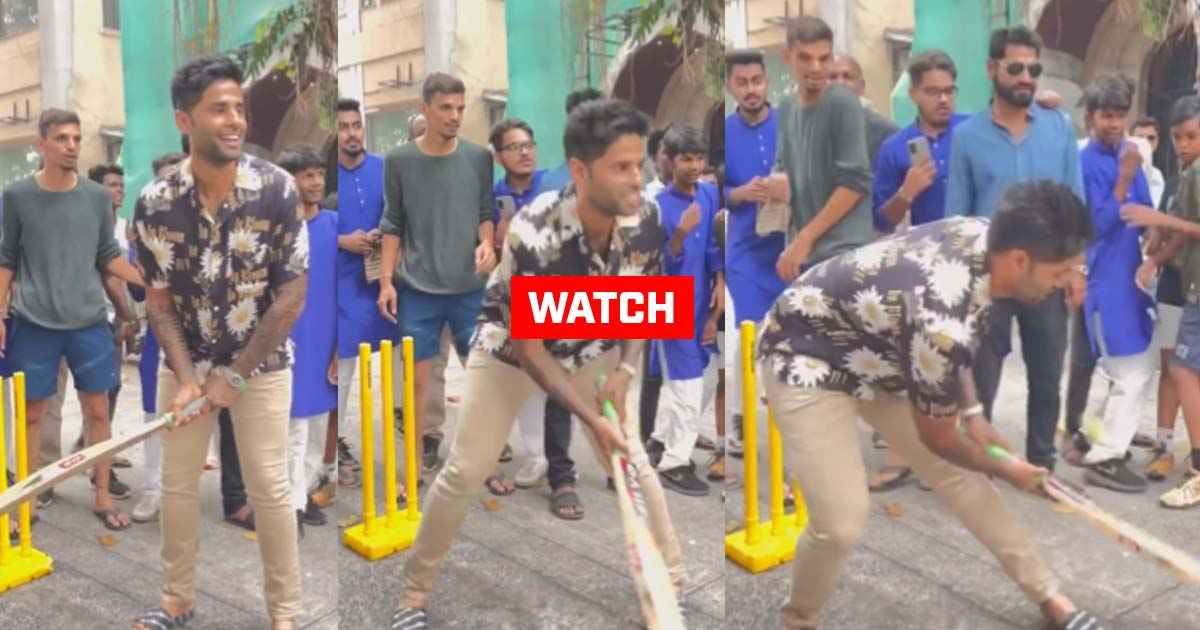 WATCH: Suryakumar Yadav seen playing ‘Supla shot’ on the streets of Mumbai