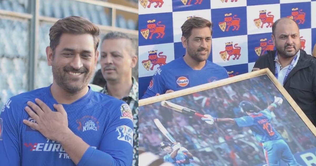 MS Dhoni inaugurates victory memorial at Wankhede Stadium celebrating ...