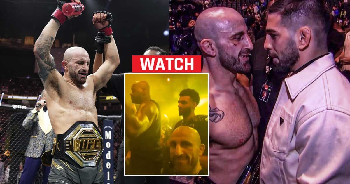 WATCH: Alexander Volkanovski celebrates with Shaq and Jamal Murray ...