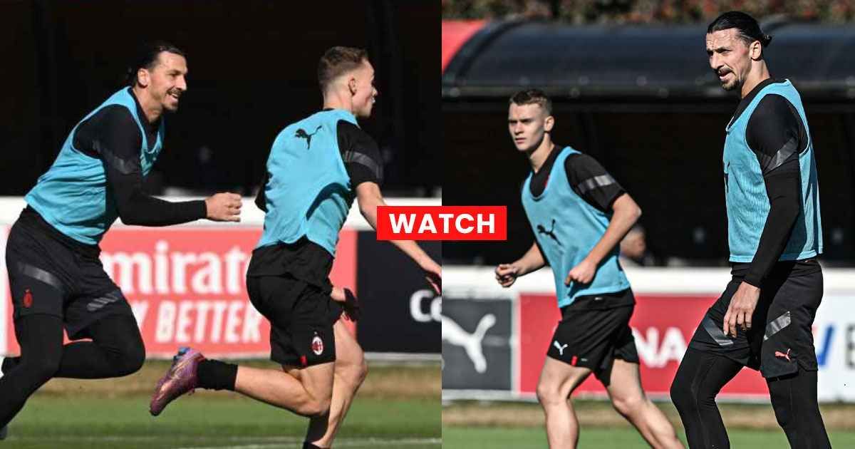Zlatan plays with his son Maximilian | Zlatan Maximilian Training AC ...